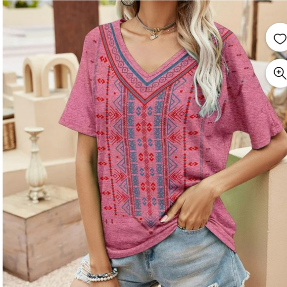 Camisa | Tops | Camisa Pattern Top | Poshmark
